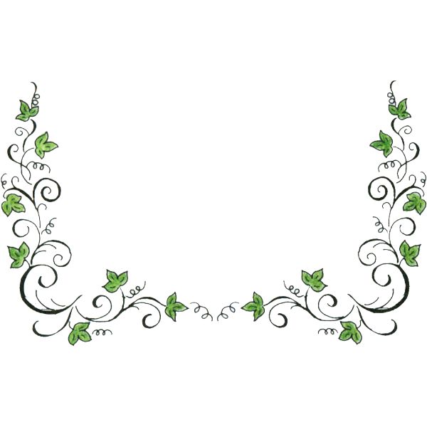 166C Elegant Ivy Frame | Purple Daisy Design | Purple Daisy Design