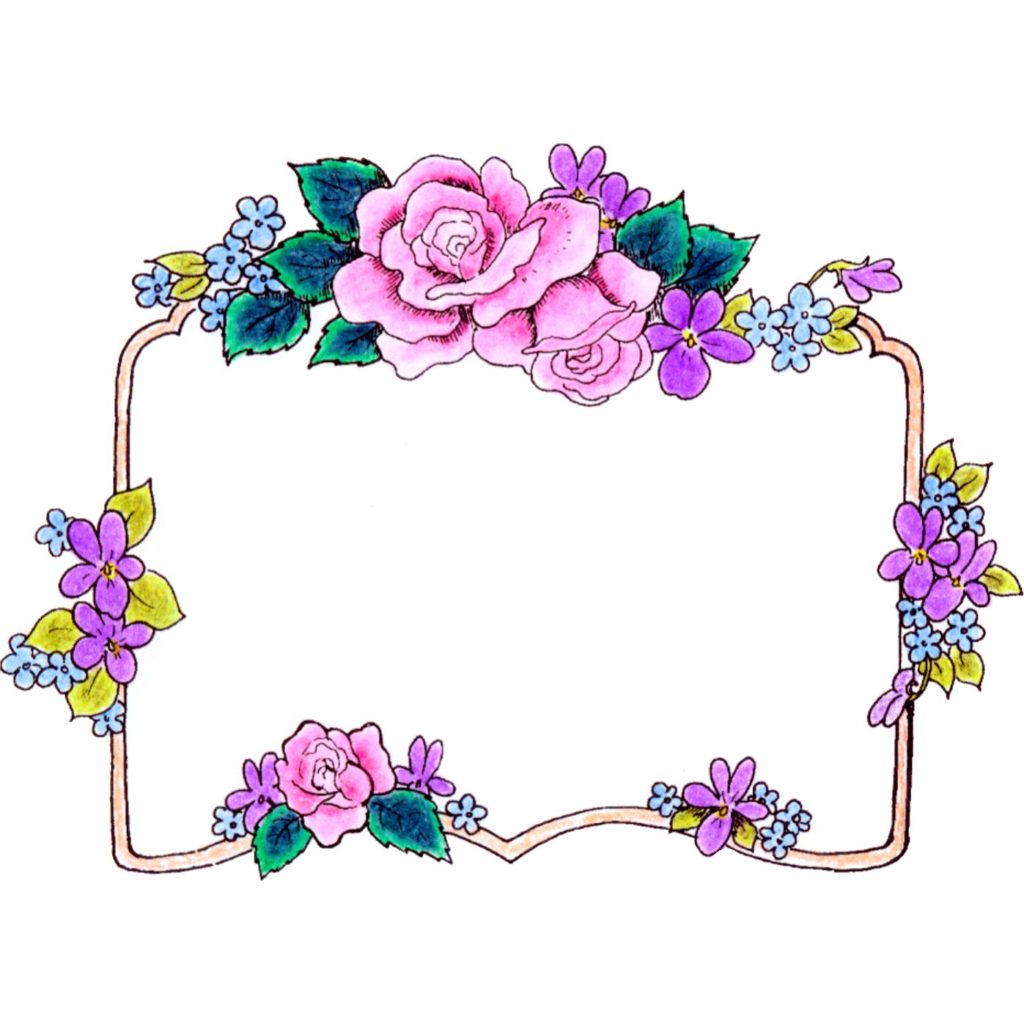 127AC Book & Flower Frame | Purple Daisy Design | Purple Daisy Design