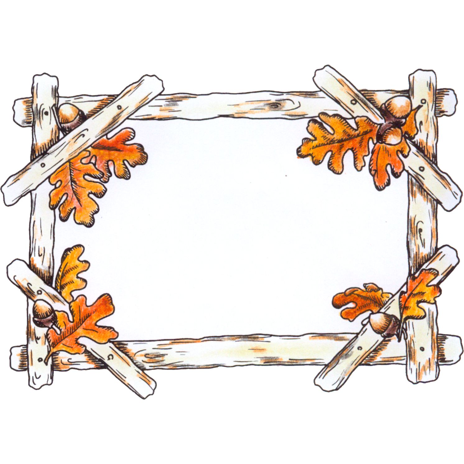 959C Oak Leaf Frame | Purple Daisy Design