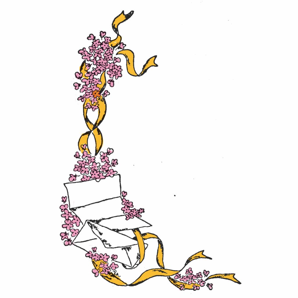 160C Letter & Flower Border | Purple Daisy Design | Purple Daisy Design