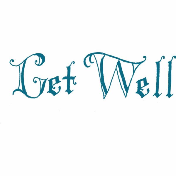 430C Calligraphy Get Well | Purple Daisy Design | Purple Daisy Design